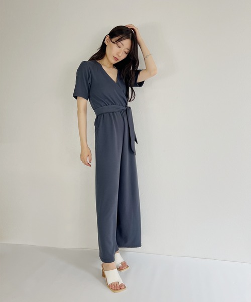 ISOOK（アイスー）の「【ZOZOTOWN限定】Cache-coeur all-in-one / カシュクールオールインワン（つなぎ/オールインワン）」 - WEAR