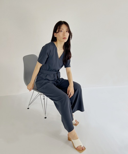 ISOOK（アイスー）の「【ZOZOTOWN限定】Cache-coeur all-in-one / カシュクールオールインワン（つなぎ/オールインワン）」 - WEAR