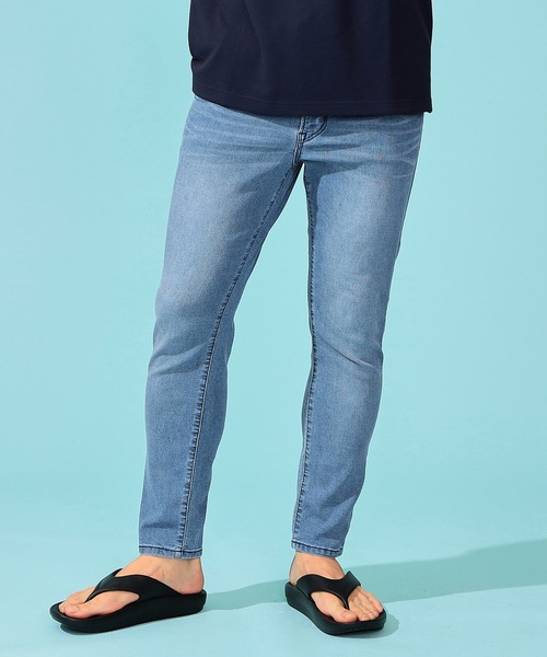 EDWIN（エドウィン）の「EDWIN エドウィン ジャージーズ COOL イージーテーパードデニムパンツ（麻）【涼】【速乾/ドライタッチ/蒸れにくい/軽量】（デニムパンツ）」 - WEAR