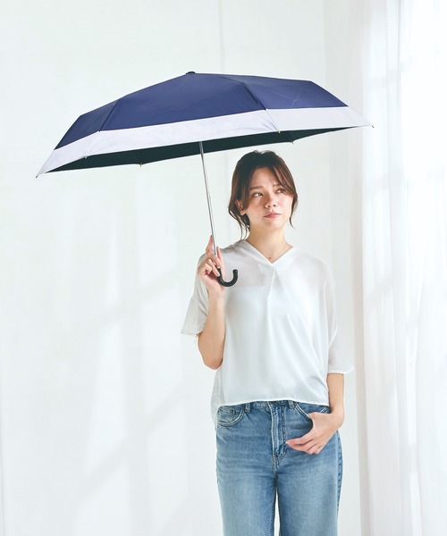SETUP7（セットアップセブン）の「【SETUP7】UVペールカラー折り畳み傘 日傘 雨傘 55cm NT（折りたたみ傘）」 - WEAR
