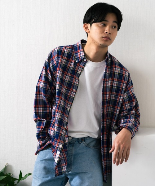 SERO（セロ）の「SERO/セロ B.D WIDE SHIRT MADRAS CHECK マドラスチェックシャツ ビッグシルエット（シャツ ...