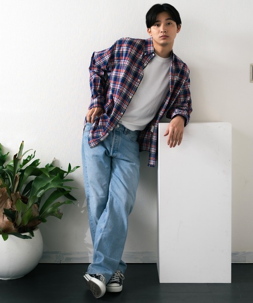 SERO（セロ）の「SERO/セロ B.D WIDE SHIRT MADRAS CHECK マドラスチェックシャツ ビッグシルエット（シャツ ...