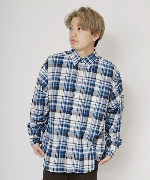 SERO（セロ）の「SERO/セロ B.D WIDE SHIRT MADRAS CHECK マドラスチェックシャツ ビッグシルエット（シャツ ...