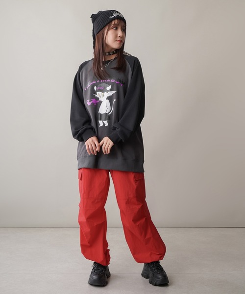 SPINNS（スピンズ）の「ロゴ刺繍 ウサギ耳ニットキャップ（ニットキャップ/ビーニー）」 - WEAR