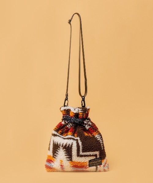 PENDLETON（ペンドルトン）の「∴【 PENDLETON / ペンドルトン 】 ボア素材 巾着型 ミニドローバッグ ショルダーバッグ BOA DRAWBAG（ショルダーバッグ）」 - WEAR