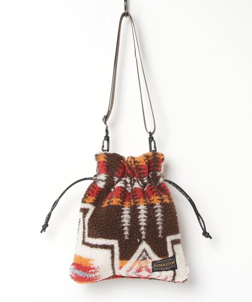 PENDLETON（ペンドルトン）の「∴【 PENDLETON / ペンドルトン 】 ボア素材 巾着型 ミニドローバッグ ショルダーバッグ BOA DRAWBAG（ショルダーバッグ）」 - WEAR
