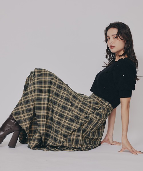 REDYAZEL（レディアゼル）の「タータンチェックティアードスカート（スカート）」 - WEAR