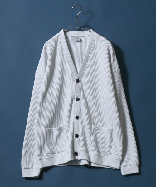 ANPAS（アンパス）の「Big Silhouette Thermal Cardigan/ビッグシルエット サーマルカーディガン（カーディガン ...