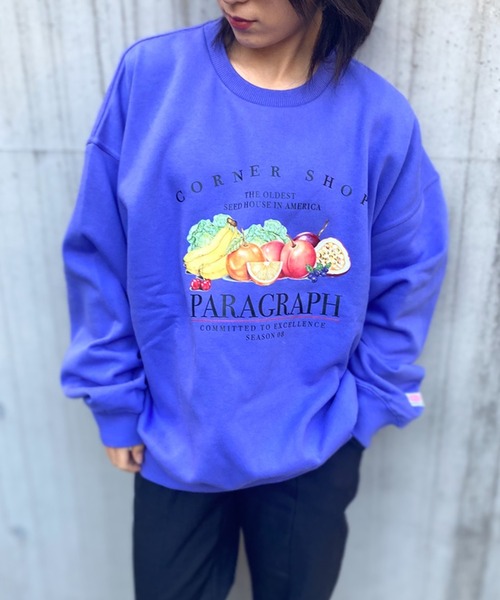 Paragraph（パラグラフ）の「【Paragraph】パラグラフ ユニセックス GRAFITI CREW SWEAT クルーネック ...