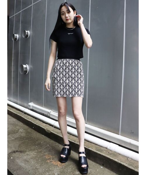 MURUA（ムルーア）の「パイルクロップドTシャツ（Tシャツ/カットソー）」 - WEAR