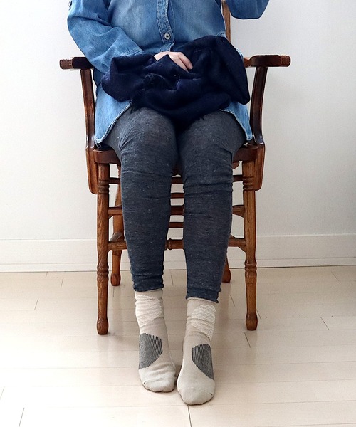 Pappa Duduu（パッパドゥドゥ）の「【Put on socks/プットオンソックス】"Sieve"シーヴ24 リネンレギンス（レギンス ...