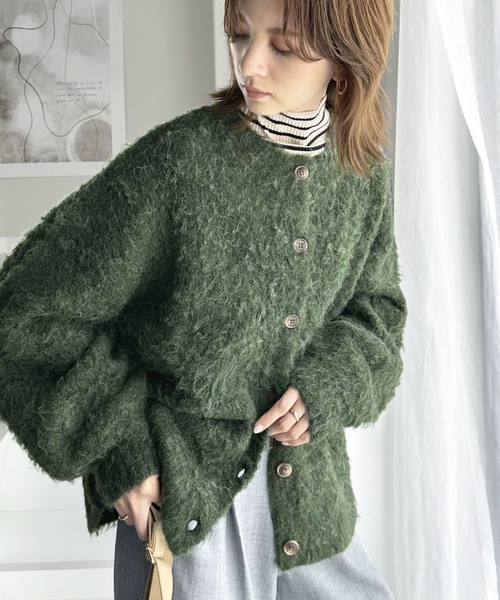 Java（ジャバ）の「《Javaジャバコラボ》大人ふんわり春まで使える 3way貴族式起毛クルーネックカーディガン（ニット/セーター）」 - WEAR