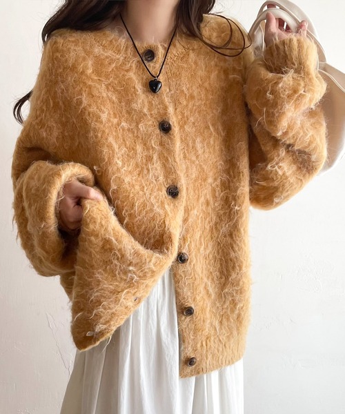 Java（ジャバ）の「《Javaジャバコラボ》大人ふんわり春まで使える 3way貴族式起毛クルーネックカーディガン（ニット/セーター）」 - WEAR