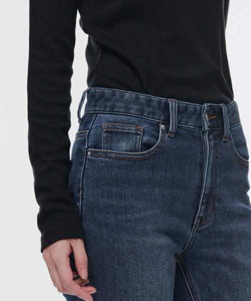 MUSINSA STANDARD WOMAN（ムシンサスタンダードウーマン）の「ウィメンズ薄起毛スリムフィットデニムパンツ[ミディアム ...