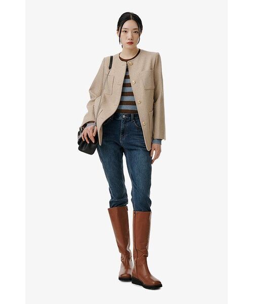 MUSINSA STANDARD WOMAN（ムシンサスタンダードウーマン）の「ウィメンズ薄起毛スリムフィットデニムパンツ[ミディアム ...