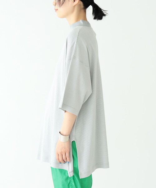 BEAMS BOY（ビームスボーイ）の「BEAMS BOY / リブ ビッグ モックネック Tシャツ（Tシャツ/カットソー）」 - WEAR