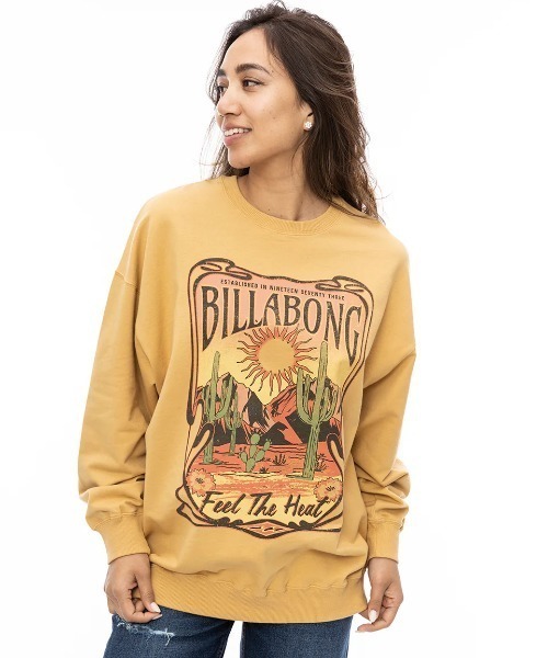 BILLABONG（ビラボン）の「BILLABONG レディース GRAPHIC LIGHT SWEAT トレーナー 【2024年秋冬モデル ...