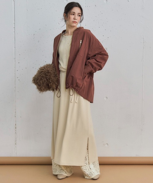 セール】【名品/完売アイテム】バックギャザーミドルMA-1（ブルゾン