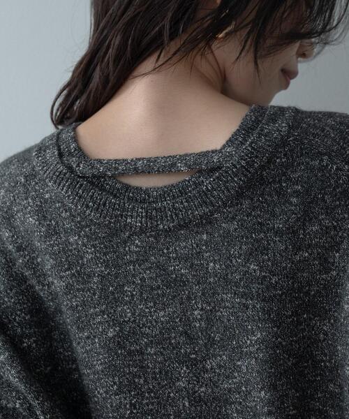 セール】レイヤーネックメランジラメニット（ニット/セーター