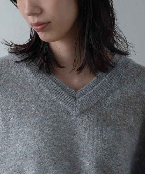 セール】レイヤーネックメランジラメニット（ニット/セーター