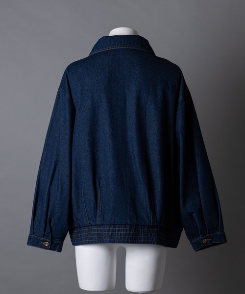 Casper John（キャスパージョン）の「Denim Flight Jacket/デニムフライトジャケット(セットアップ対応)（デニム ...