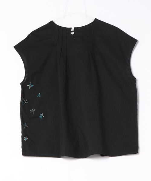 SUPER HAKKA（スーパーハッカ）の「SUPER HAKKA×えんどうゆりこ「夜星のたより」刺繍フレンチスリーブブラウス（シャツ/ブラウス）」 - WEAR