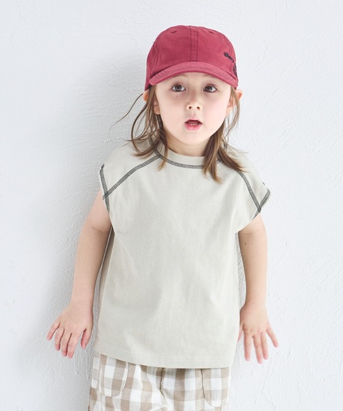 pairmanon（ペアマノン）の「【綿100%】配色ステッチ ノースリーブトップス（Tシャツ/カットソー）」 - WEAR