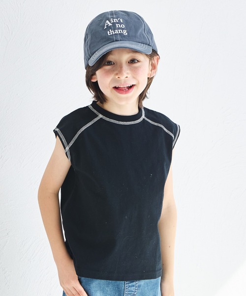 pairmanon（ペアマノン）の「【綿100%】配色ステッチ ノースリーブトップス（Tシャツ/カットソー）」 - WEAR