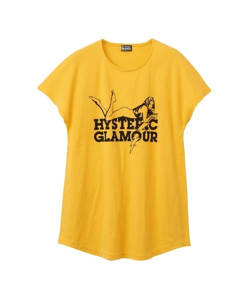 HYSTERIC GLAMOUR（ヒステリックグラマー）の「LIGHTNING TYPE WOMAN Tシャツ（Tシャツ/カットソー）」 - WEAR