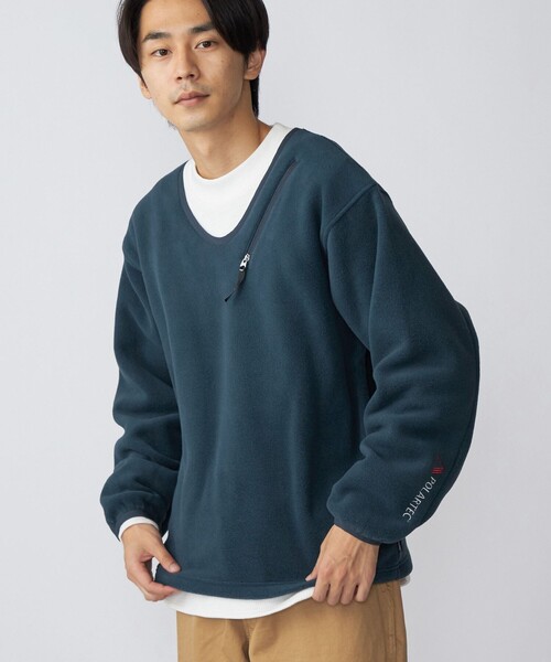 ROKX（ロックス）の「*【SHIPS別注】ROKX: POLARTEC(R) フリース Vネック プルオーバー シャツ（スウェット）」 - WEAR