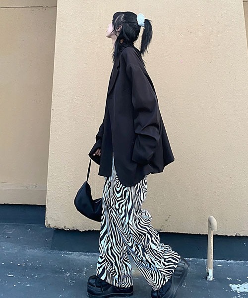 Mayree（メイリー）の「【Mayree】ゼブラ柄 ワイドパンツ（その他パンツ）」 - WEAR