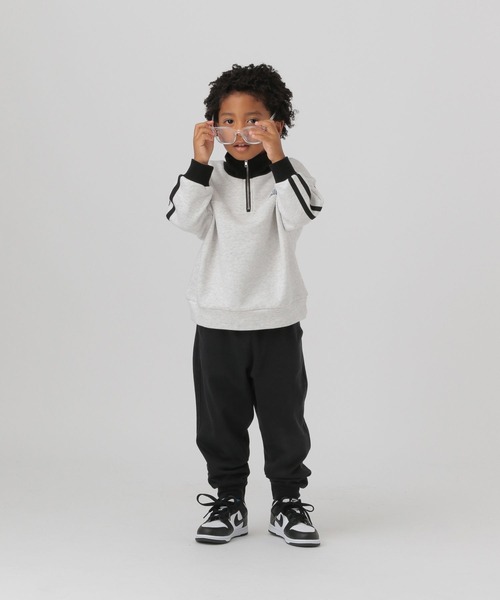 GLOBAL WORK（グローバルワーク）の「乾きやすいハーフZIPプルオーバー/100-110cm（スウェット）」 - WEAR