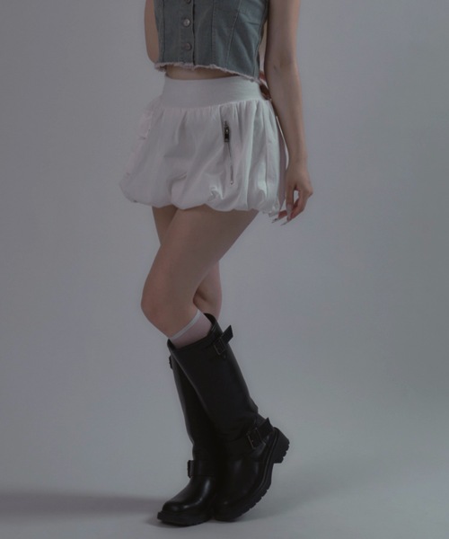 Cargo Balloon Mini skirt / カーゴバルーンミニスカート（スカート）｜tinkerend（ティンカーエンド）の ...