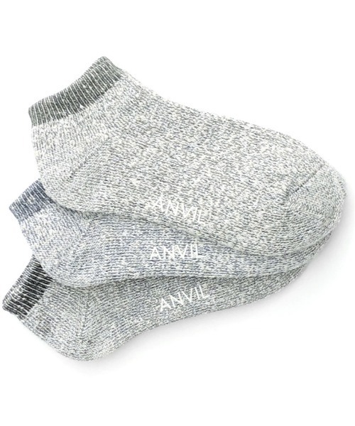ANVIL（アンヴィル）の「【ANVIL】3パック アンクルソックス/3P Ankle Socks/ANS030（ソックス/靴下）」 - WEAR