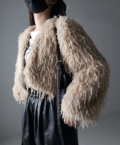 me+em select（ミームセレクト）の「※【 4color 】ムードフェザーワイドスリーブショートカーディガン／ mood ...