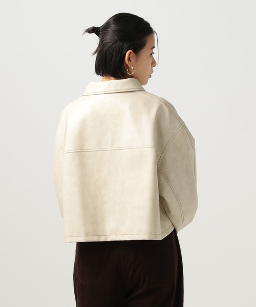 BAYFLOW（ベイフロー）の「[WEB限定／セットアップ対応]フェイクレザージャケット（ブルゾン）」 - WEAR