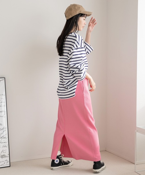 LOWRYS FARM（ローリーズファーム）の「USAボーダーロングスリーブ 989123（Tシャツ/カットソー）」 - WEAR