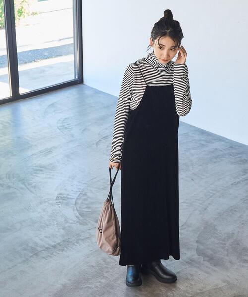 coen（コーエン）の「2WAYベロアキャミワンピース（ワンピース）」 - WEAR