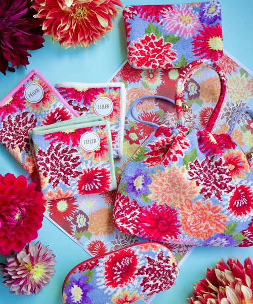 feiler（フェイラー）の「残りわずか《WEB限定》【FEILER/フェイラー】FEILER×KEITAMARUYAMA DAHLIA Pouch/フェイラー×ケイタマルヤマ ダリア柄ポーチ ...