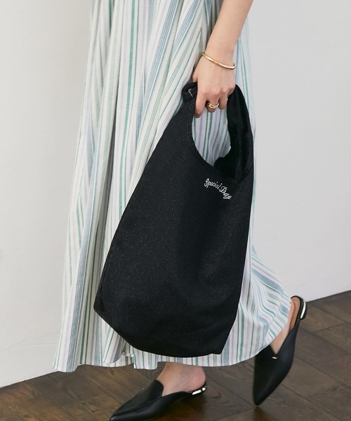 【セール】【cache cache(カシュカシュ)】ラメワンポイント刺繍トート（トートバッグ）｜cache cache（カシュ カシュ）のファッション通販 - ZOZOTOWN