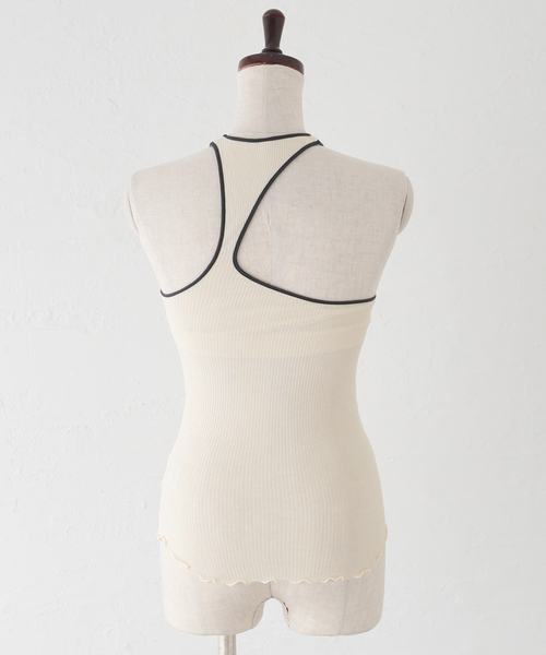 IENA（イエナ）の「【HAKUJI/ハクジ】Twist cotton asym bra TT タンクトップ（タンクトップ）」 - WEAR