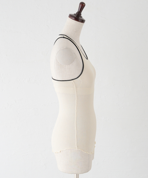 IENA（イエナ）の「【HAKUJI/ハクジ】Twist cotton asym bra TT タンクトップ（タンクトップ）」 - WEAR