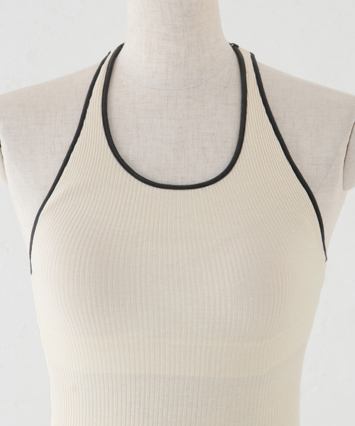 IENA（イエナ）の「【HAKUJI/ハクジ】Twist cotton asym bra TT タンクトップ（タンクトップ）」 - WEAR