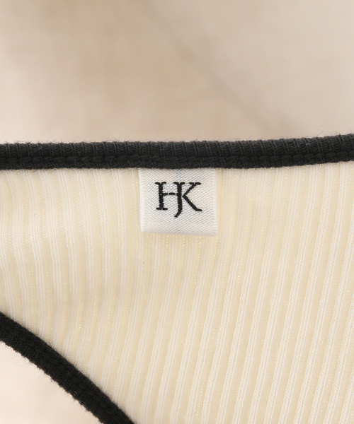 IENA（イエナ）の「【HAKUJI/ハクジ】Twist cotton asym bra TT タンクトップ（タンクトップ）」 - WEAR