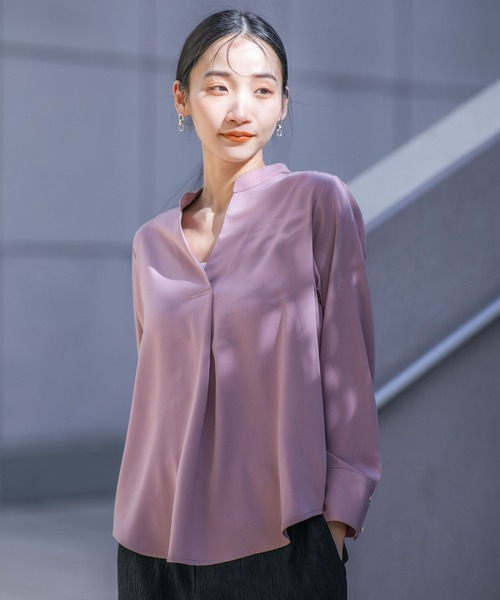 【セール】WEB限定/とろみブラウス（シャツ/ブラウス）｜nano･universe（ナノユニバース）のファッション通販 - ZOZOTOWN