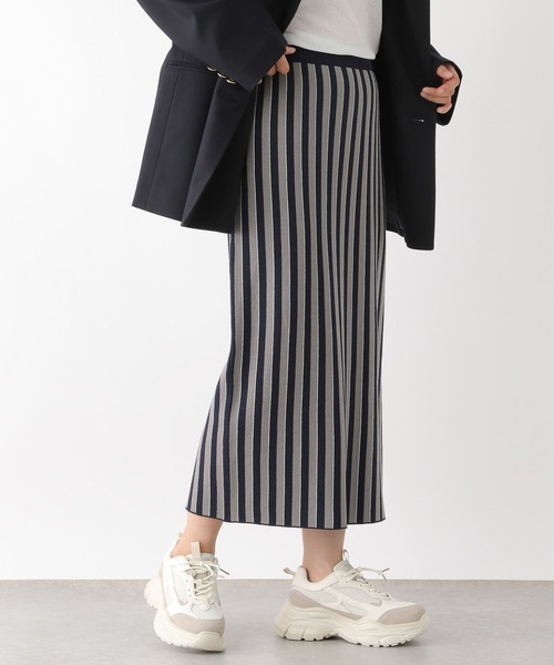 LEPSIM（レプシィム）の「12ゲージストライプニットスカート 133262（スカート）」 - WEAR