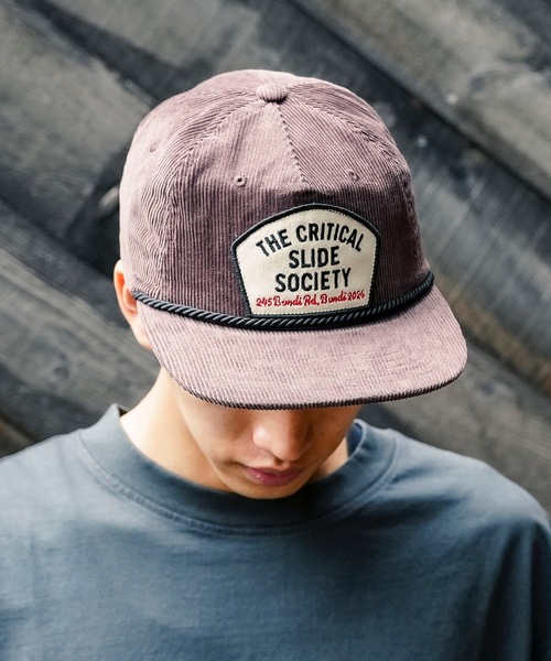 【セール】CAP/Critical Slideクリティカルスライド(TCSS)ブランドロゴワッペンコーデュロイサーフキャップ（キャップ ...