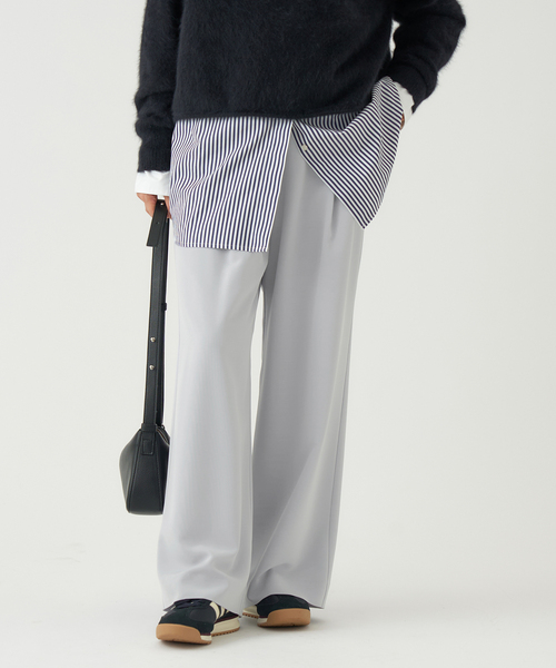 セール】ウォッシャブル アセテートツイルタックパンツ（その他パンツ