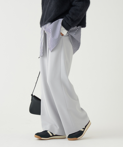 IENA（イエナ）の「ウォッシャブル アセテートツイルタックパンツ