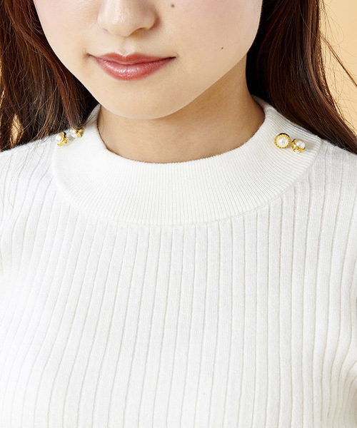 Cherite by PRIME PATTERN（シェリエットバイプライムパターン）の「2WAYボウタイリブニット（ニット/セーター）」 - WEAR